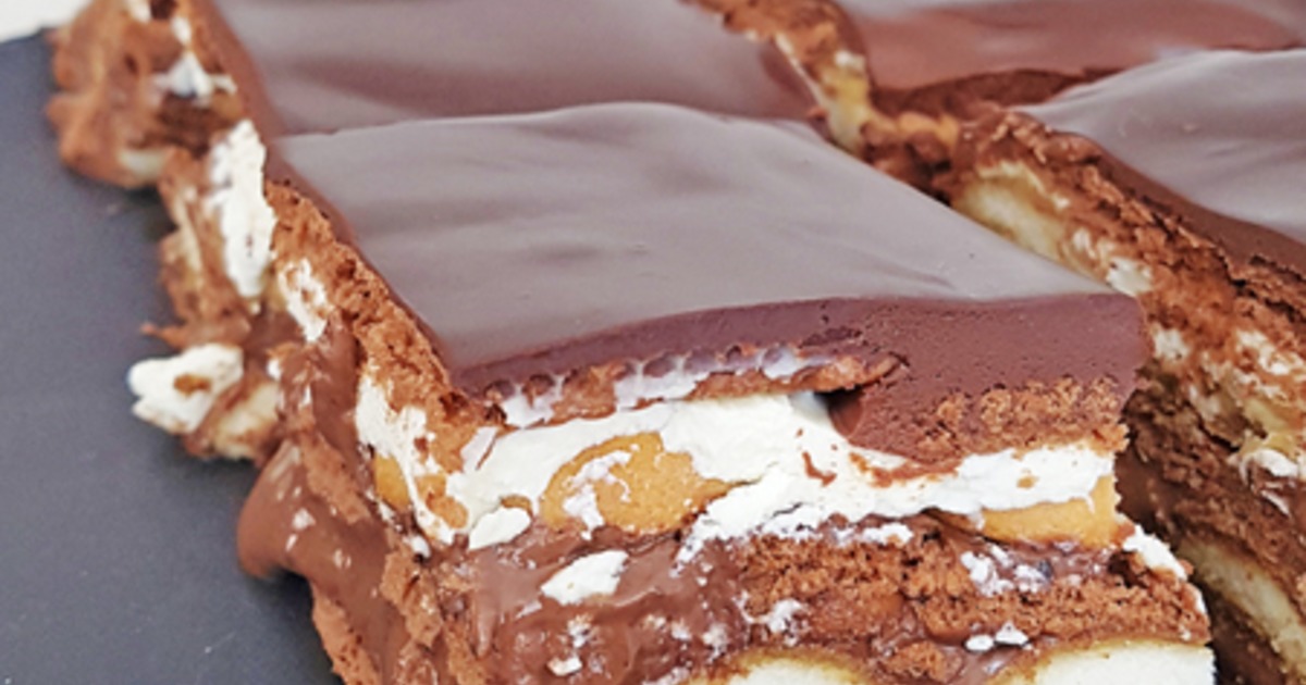 Nepečený čokoládový koláč